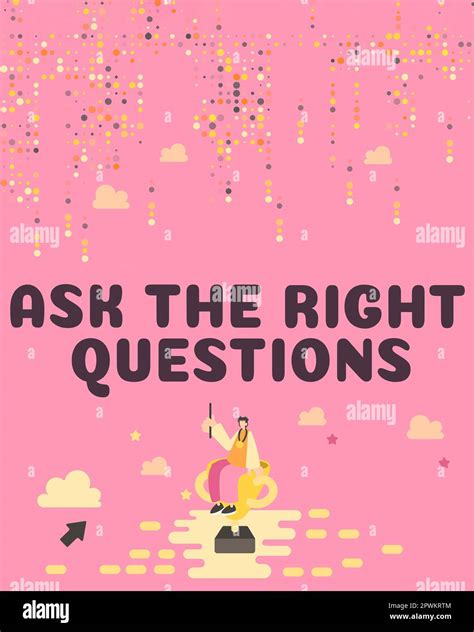 Conceptual Display Ask The Right Questions Concept Meaning Look For A Professional Advice