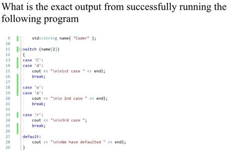 Solved What Is The Exact Output From Successfully Running