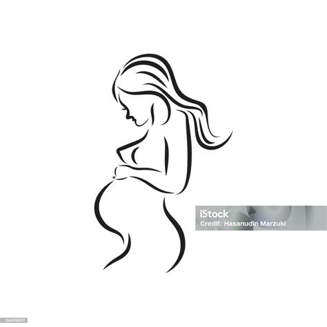 Pregnant Vector Logo Stock Illustration Download Image Now Adult