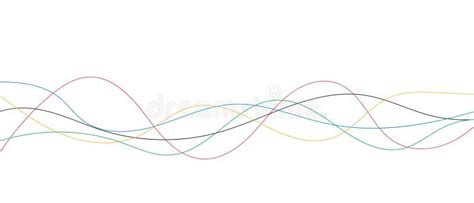 Thin Line Wavy Abstract Vector Background Stock Illustration Illustration Of Fashion Grid