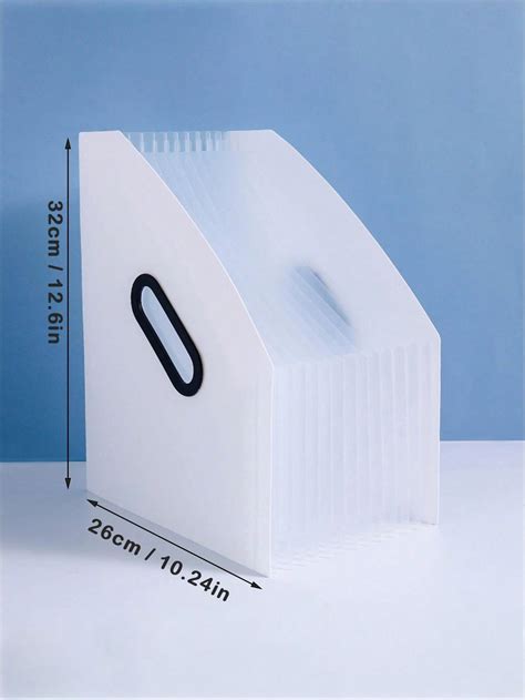 1pc A4 Expandable Vertical File Folder Large Capacity Portable