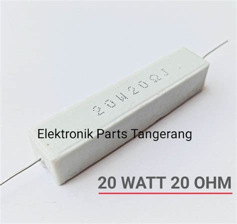 Resistor Kapur 20watt 20 Ohm Resistor 20w 20ohm Resistor 20watt 20 Ohm