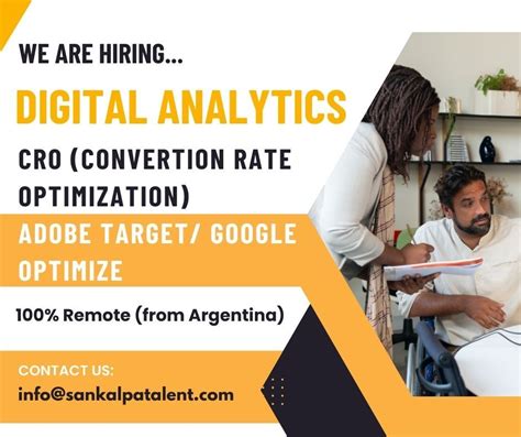Digitalanalytics Cro Convertionrateoptimization Marketing Data Jobs Argentina