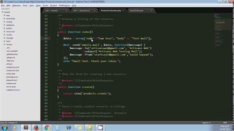 Sending Email Via Gmail Smtp Server In Laravel Youtube