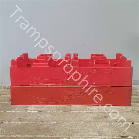 Red Plastic Coke Crates Tramps Prop Hire
