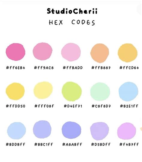 Hex Codes Highlighters Hex Color Palette Hex Color Codes Color