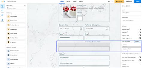 Show Or Hide Form Labels Formbuilder Knowledge Base