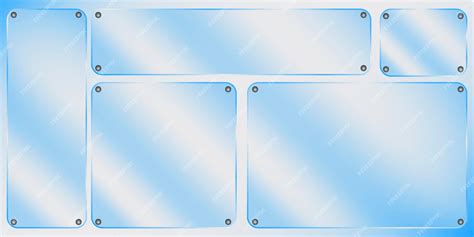 Premium Vector Sign Of Glossy Plexiglass Acrylic Plaque From Plexi