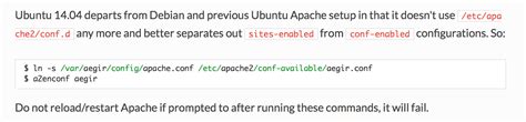 Manual Install Apache Symlink Instructions Wrong 2721945
