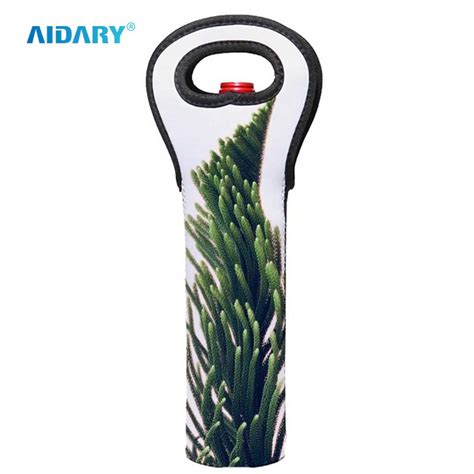 Aidary Sublimation Double Neoprene Wine Bottle Cover Sublimation Red