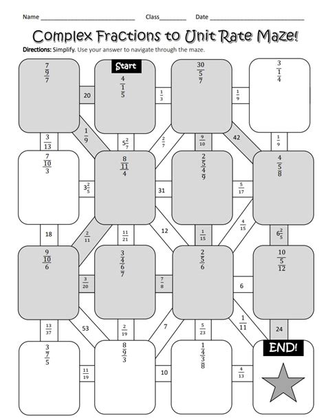 Free Complex Fractions Worksheet With Answers Download Free Complex