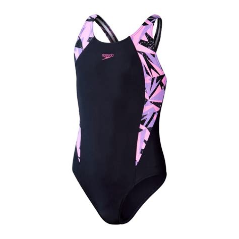 Speedo Girls Hyperboom Splice Muscleback One Piece Swimsuit