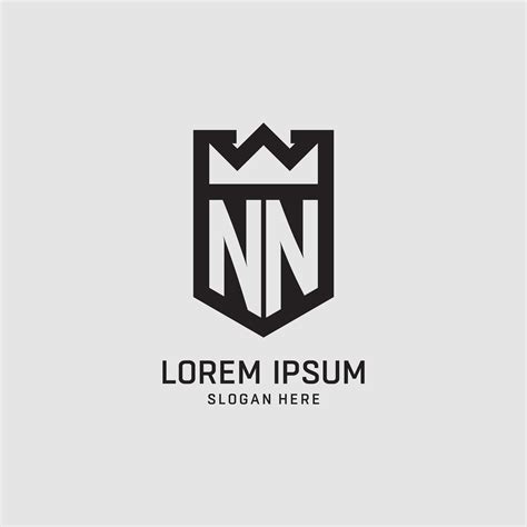 Initial NN Logo Shield Shape Creative Esport Logo Design Vector Art At Vecteezy
