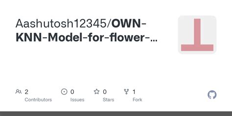 Github Aashutosh12345own Knn Model For Flower Classification On Iris