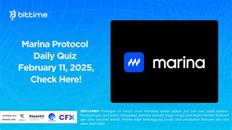 Marina Protocol Daily Quiz February