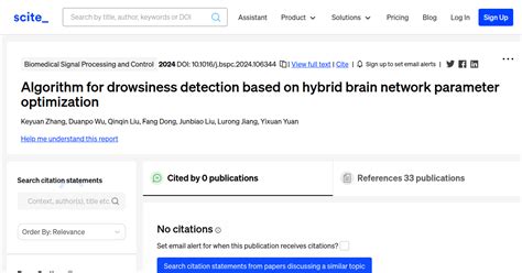 Algorithm For Drowsiness Detection Based On Hybrid Brain Network