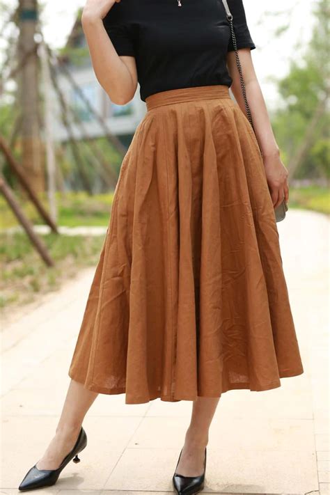 High Waisted Flare Skirt 2194 Artofit