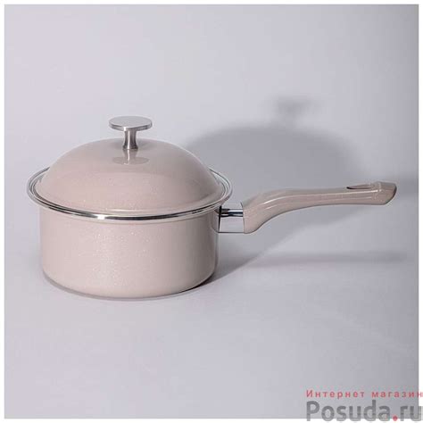 Ковш agness эмалированный с эмалирвоанной крышкой серия Charm , 1,5л ...