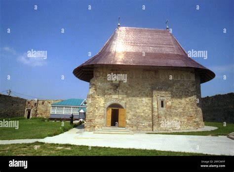 Iasi County Romania 1999 Exterior View Of The 17th Century Church At