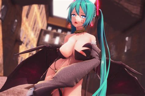 Rule 34 3d Blue Eyes Blue Hair Hatsune Miku Large Breasts Maroshoo