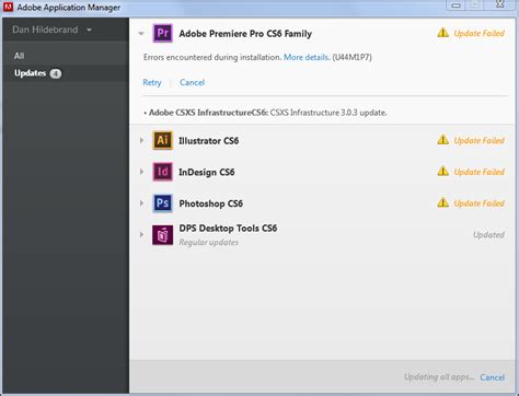solved creative cloud update failed adobe community 5044910