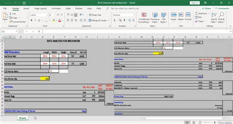 Rate Analysis Of Brickwork Brick Masonry Rate Analysis