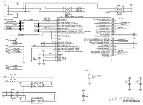 自有协议的lora模块原理图及引脚说明 知乎
