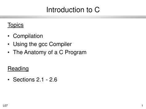 Ppt Introduction To C Powerpoint Presentation Free Download Id9236806