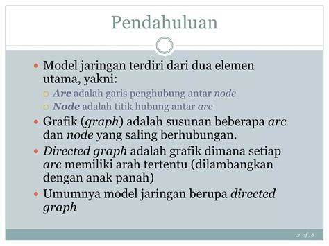 Optimasi Jaringan Dan Formulasi Diagram Jaringan Ppt