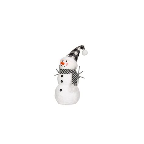 Figurina Decorativa Model Om De Zapada Cu Fes In Carouri Si Fular 48 Cm Emagro