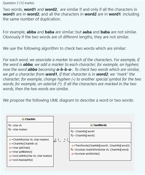 Solved Question Marks Two Words Word And Word Are Chegg Com