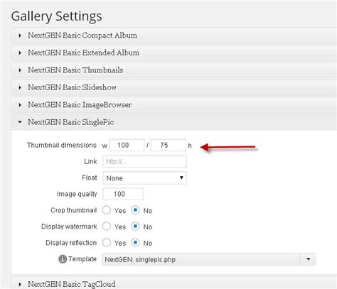 Plugin Nextgen Gallery Settings AinsworthETC