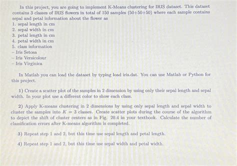 In This Project You Are Going To Implement K Means