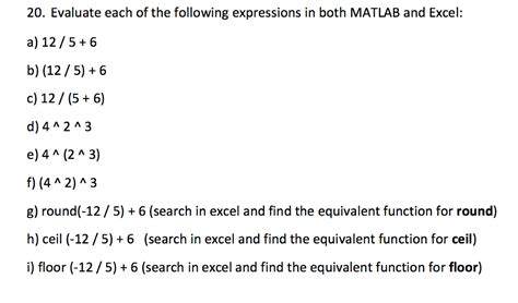Solved Evaluate Each Of The Following Expressions In Chegg