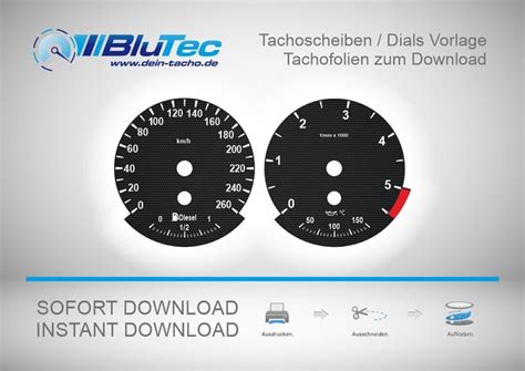 Tacho Foils Tacho Disc Template Immediately Download For Bmw E6x E7x