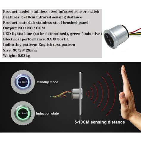 waterdichte contactloze no touch sensor exit schak vicedeal