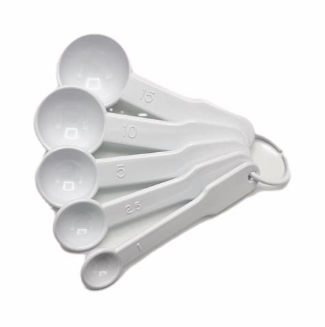 Echo Plastic Measuring Spoon 5pcs Poolee Echo Plastic Measuring Spoon 5pcs Poolee