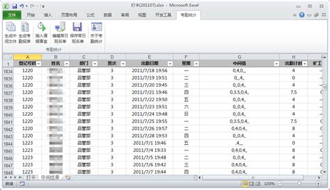 考勤统计加载宏程序 快速定制报表统计专家 Excelhome技术服务中心