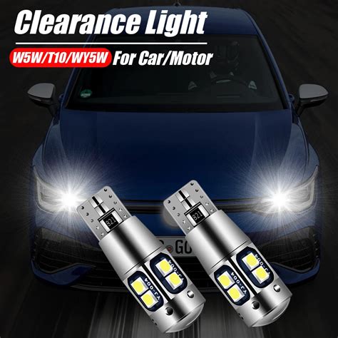 2Pcs-Canbus-T10-W5W-5W5-WY5W-LED-3030-10-SMD-Side-Position-Parking ...