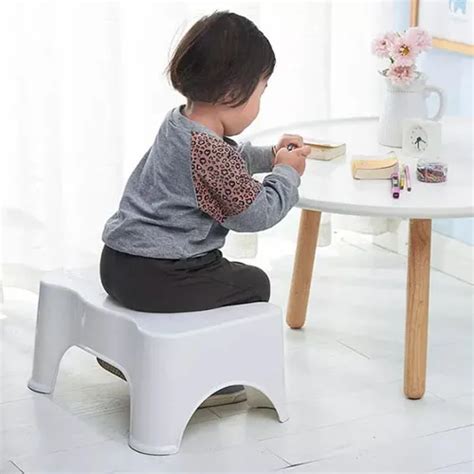 Toilet Stool001 Plastic Bathroom Toilet Foot Stool Rest Pot Foot Seat