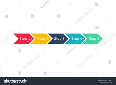 Infographic Elements Diagram Progress Bar Flat Stock Vector Royalty