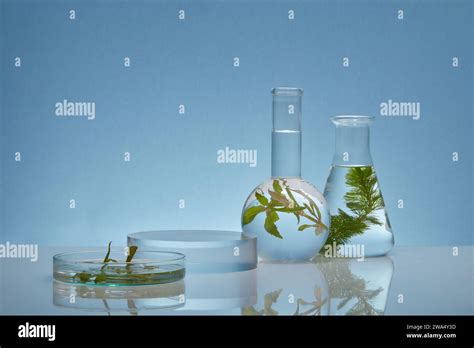 Minimalist Empty Display Product Presentation Scene With Laboratory
