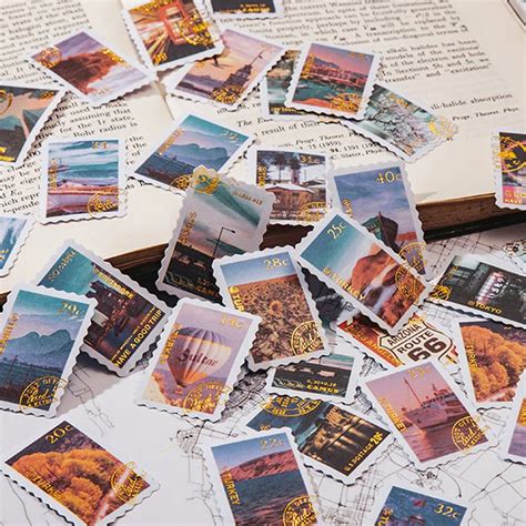 60pcs 세계 시리즈를 보여줍니다 장식 스티커를 청동 Scrapbooking 스틱 레이블 일기 앨범 편지지 레트로 스탬프 스티커 Aliexpress