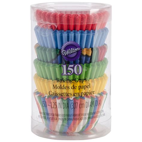 Mini Baking Cups Primary 150pkg Michaels