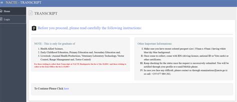 Nacte Transcript Request Jinsi Ya Kupata Hati Ya Matokeo Ya Nacte Kwa
