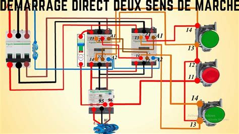 Commande de rotation bidirectionnelle schéma électrique
