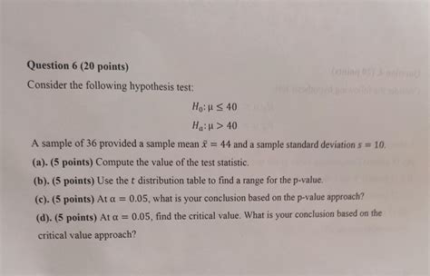 Solved Question Points Consider The Following Chegg