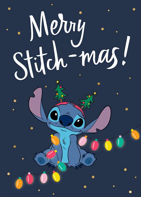 Personalised Festive Stitch And Lights Christmas Card Hallmark