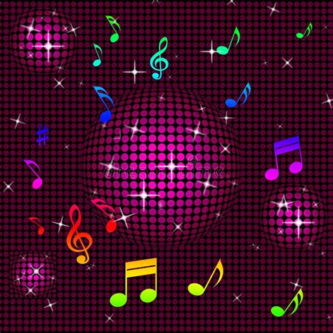 Pink Music Background Shows Musical Instruments And Brightness Stock