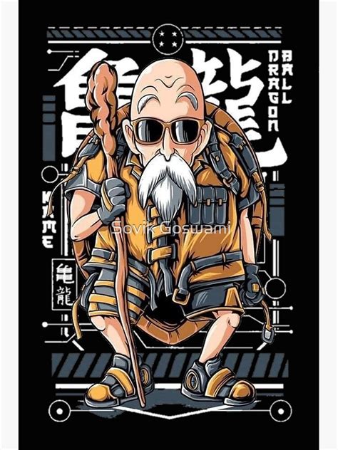 Master Roshi Dragon Ball Z Cartoon Fan Art Poster For Sale By Sovik